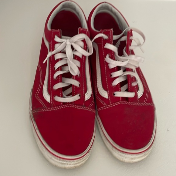 Shoes | Vans 721356 Red Sneakers Unisex Old Skool Shoes Men Us Size 11 ...